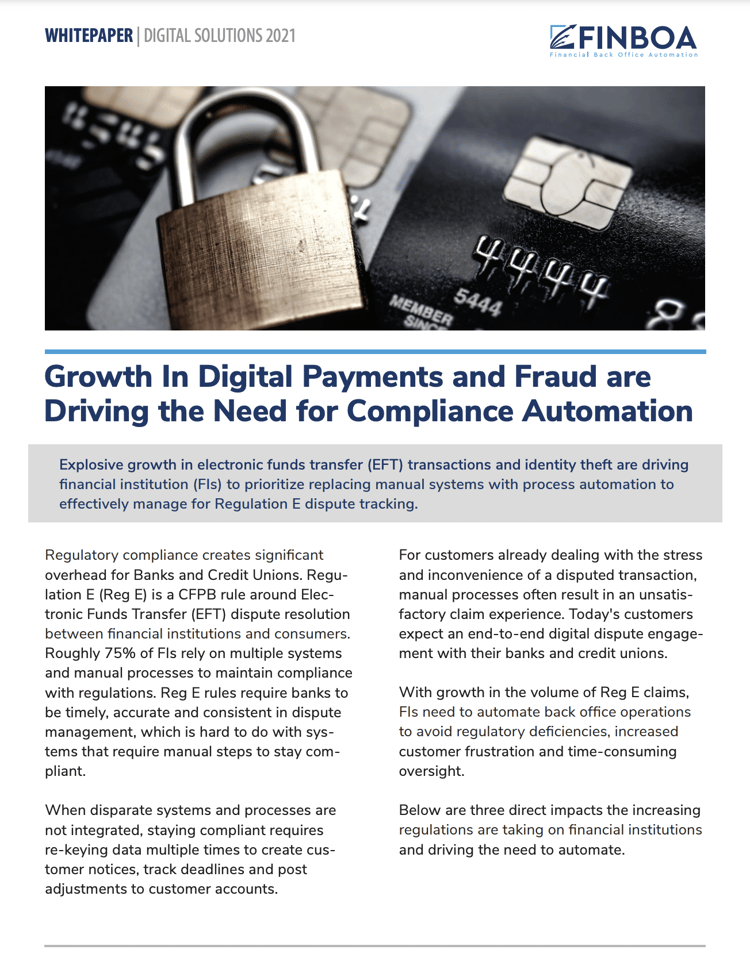 FINBOA Financial Back Office Automation | Digital Process Automation